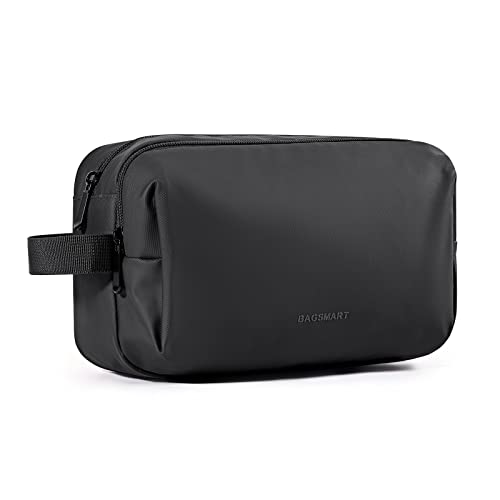 BAGSMART Toiletry Bag for Men, Travel Toiletry Organizer Dopp Kit Water-resistant Shaving Bag for Toiletries Accessories(Black)