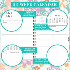 2024 Planner - Planner 2024, Jan. 2024 - Dec. 2024, 2024 Planner Weekly and Monthly with Tabs, 8" x 10", Thick Paper, Twin-Wire Binding, Check Boxes, Perfect Daily Organizer