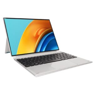 pusokei 2 in 1 laptop computer, slim laptop, 12.3in ips 3k touch screen, intel j4125 cpu, lpddr4 12gb ram 256gb ssd, magnetic keyboard, webcam, 2.4g/5g wifi, windows11