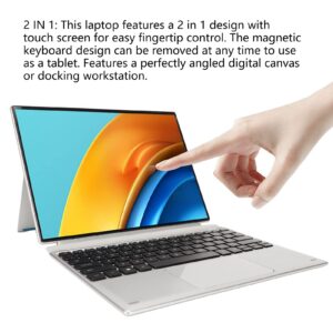 Tangxi 12.3in Laptop,3K Touch Screen 2880x1920 HD 2 in 1 Laptop with Magnetic Detachable Keyboard for Windows11,LPDDR4 12GB 256GB SSD,for Intel J4125 Quad Core CPU