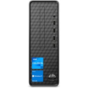 hp slim desktop, intel celeron j4025 processor, 32gb ram, 1tb ssd, hdmi, rj-45, vga, wi-fi, bluetooth, wired kb&mouse, windows 11 home, black