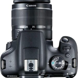 Canon EOS 2000D / Rebel T7 DSLR Camera w/EF-S 18-55mm f/3.5-5.6 Lens 3 Lens Kit Bundled with 128GB Memory + Wide Angle Lens + Telephoto Lens + Flash + More