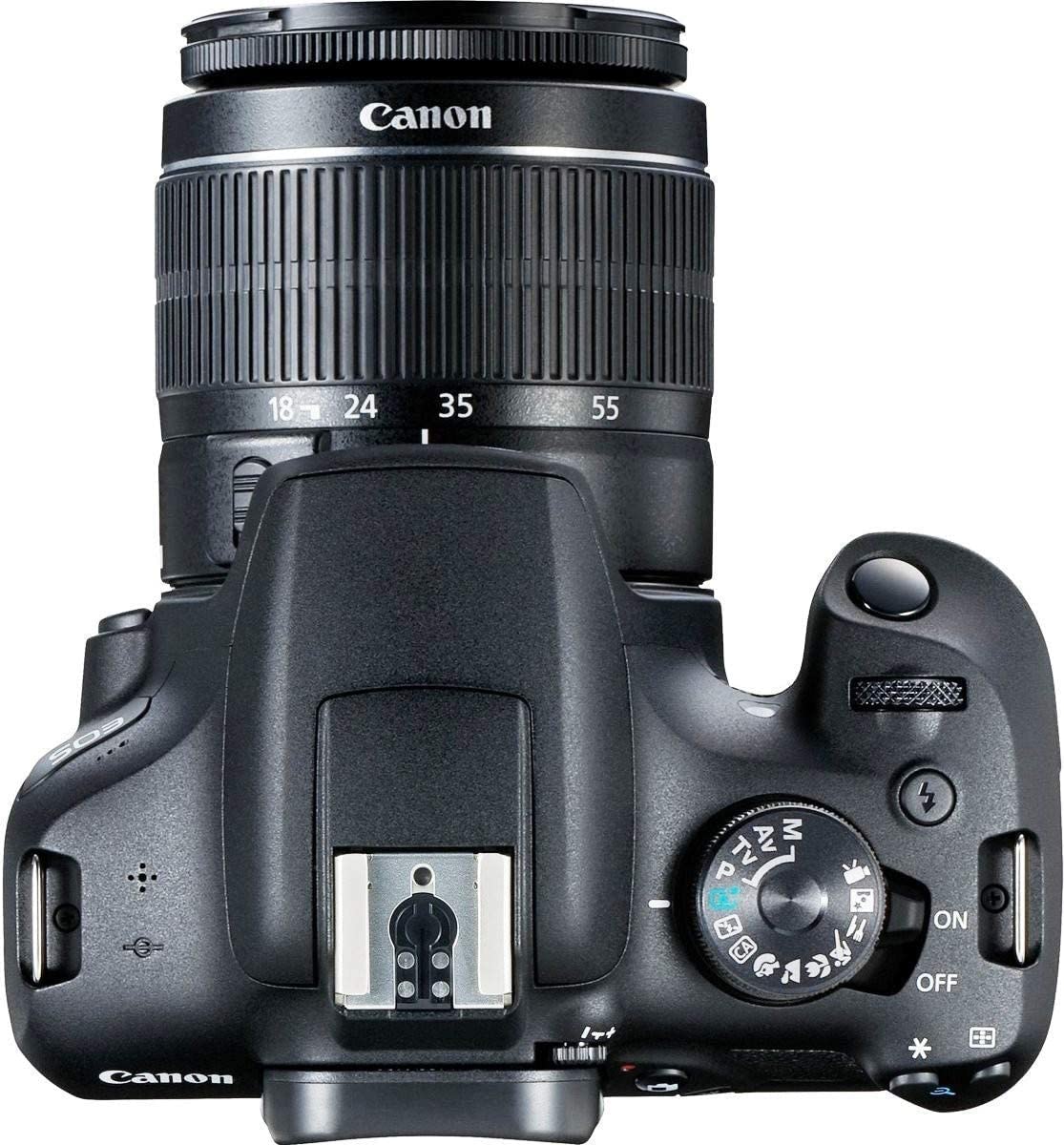 Canon EOS 2000D / Rebel T7 DSLR Camera w/EF-S 18-55mm f/3.5-5.6 Lens 3 Lens Kit Bundled with 128GB Memory + Wide Angle Lens + Telephoto Lens + Flash + More