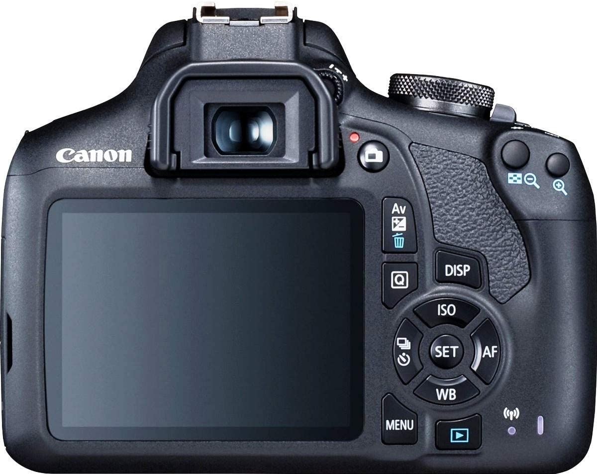 Canon EOS 2000D / Rebel T7 DSLR Camera w/EF-S 18-55mm f/3.5-5.6 Lens 3 Lens Kit Bundled with 128GB Memory + Wide Angle Lens + Telephoto Lens + Flash + More