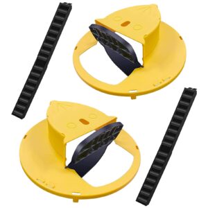 auzeuner mouse trap bucket flip lid (3 pack) for 5 gallon bucket, humane mouse trap mice trap rat trap, indoor/outdoor/patio/chicken coop