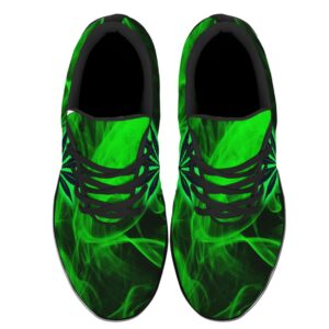 Marijuana Leaf Shoes Mens Womens Pot Leaf 420 Weed Running Sneakers Cannabis Leaf Walking Tennis Shoes Black Size 9