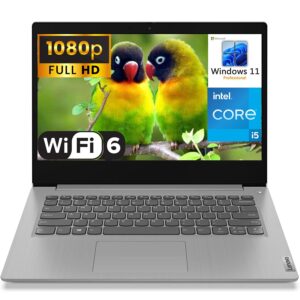 lenovo ideapad 3 14 14" fhd business laptop computer, intel quad-core i5-1135g7 (beat i7-1065g7), 12gb ddr4 ram, 2tb pcie ssd, wifi 6, bluetooth 5.0, platinum grey, windows 11 pro, ipuzzl cable