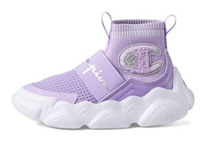 champion girl's meloso rally pro (little kid) pure lavender/white 13 little kid m