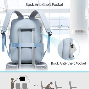 LOVEVOOK Laptop Backpack for Women, Unisex 15.6 inch Waterproof Travel Backpack, Work Backpack Casual Daypack with USB Charging Port, Computer Backpack for Business