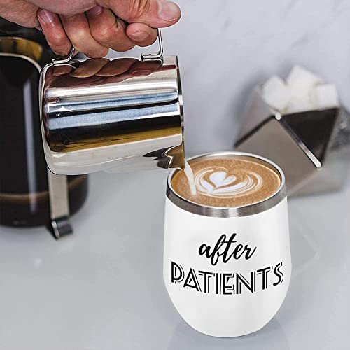 Physkoa Before Patients, After Patients Gift Set - 12oz Stainless Steel Wine Glasses and 12oz Stainless Steel Coffee Mug Set - Nurse Gifts for Women,Nurses Week Gifts,Nursing Graduation Gifts