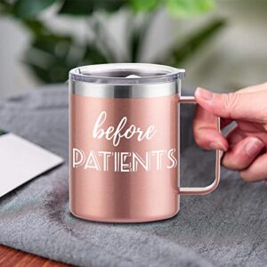 Physkoa Before Patients, After Patients Gift Set - 12oz Stainless Steel Wine Glasses and 12oz Stainless Steel Coffee Mug Set - Nurse Gifts for Women,Nurses Week Gifts,Nursing Graduation Gifts