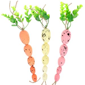 ABOOFAN 6 Pcs Easter Tree Ornaments Easter Ornament Easter Egg Letters for Stockings Foam Easter Egg Spring Easter Decor Easter Decorations Artificial Egg Pendant Household