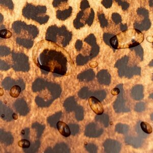 Yifasy 19.7 feet Wallpaper Roll Leopard Animal Print Peel and Stick Removable Shelf Liner Women Makeup Box Decor (236x17.7 Inch)