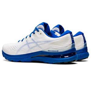 ASICS Men's Gel-Kayano 28 Running Shoes, 11.5, White/Tuna Blue