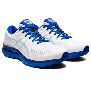 ASICS Men's Gel-Kayano 28 Running Shoes, 11.5, White/Tuna Blue