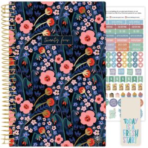 bloom daily planners 2024 Pocket Planner - 4” x 6” - (January 2024 - December 2024) - MINI Weekly/Monthly Agenda Organizer & Calendar Book - Poppy Meadow