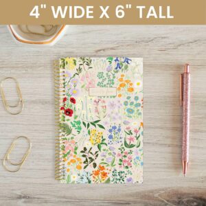 bloom daily planners 2024 Pocket Planner - 4” x 6” - (January 2024 - December 2024) - MINI Weekly/Monthly Agenda Organizer & Calendar Book - Garden Party