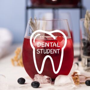 AGMDESIGN Funny Two Sided Good Day Bad Day Don't Even Ask Dental Student Wine Glass with Gift Box, Gift for Doctor, Assistant, Physician, Dental Assistant, Students, Graduation Gifts for Men Women