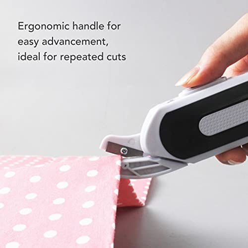 Cordless Electric Scissors, Mini Portable Shears Cutting Tool Battery Operated Scissors for Sewing Cutter Carpets Leather Rubber Paperboard Felt Wrapping Paper Fabrics (Shipped without Batteries)