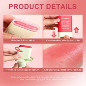 Face Cream Liquid Blush Makeup Weightless, Long-Lasting, Natural-Looking, Skin Tint Blush for Soft, Healthy Flush (#02HAPPY)