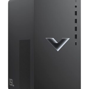 HP 2023 Newest Victus 15L Gaming Desktop, AMD Ryzen 7 5700G(> i9-10920X), AMD Radeon RX 6600 XT 8GB(> RTX 3060), 32GB 3200MHz RAM, 1TB NVMe SSD, WiFi 6, RGB Light, Type-A&C, W11, Bundled w/Accessories