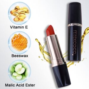 BINGBRUSH 3 Pcs Carotene Orange Red Cherry Color Changing Lipstick Queen,PH Mood Long Lasting Labiales Lip Gloss Korean Lip Balm Tinted Magic Lip Stain Matte Makeup Moisturize Lipstick Set for Women