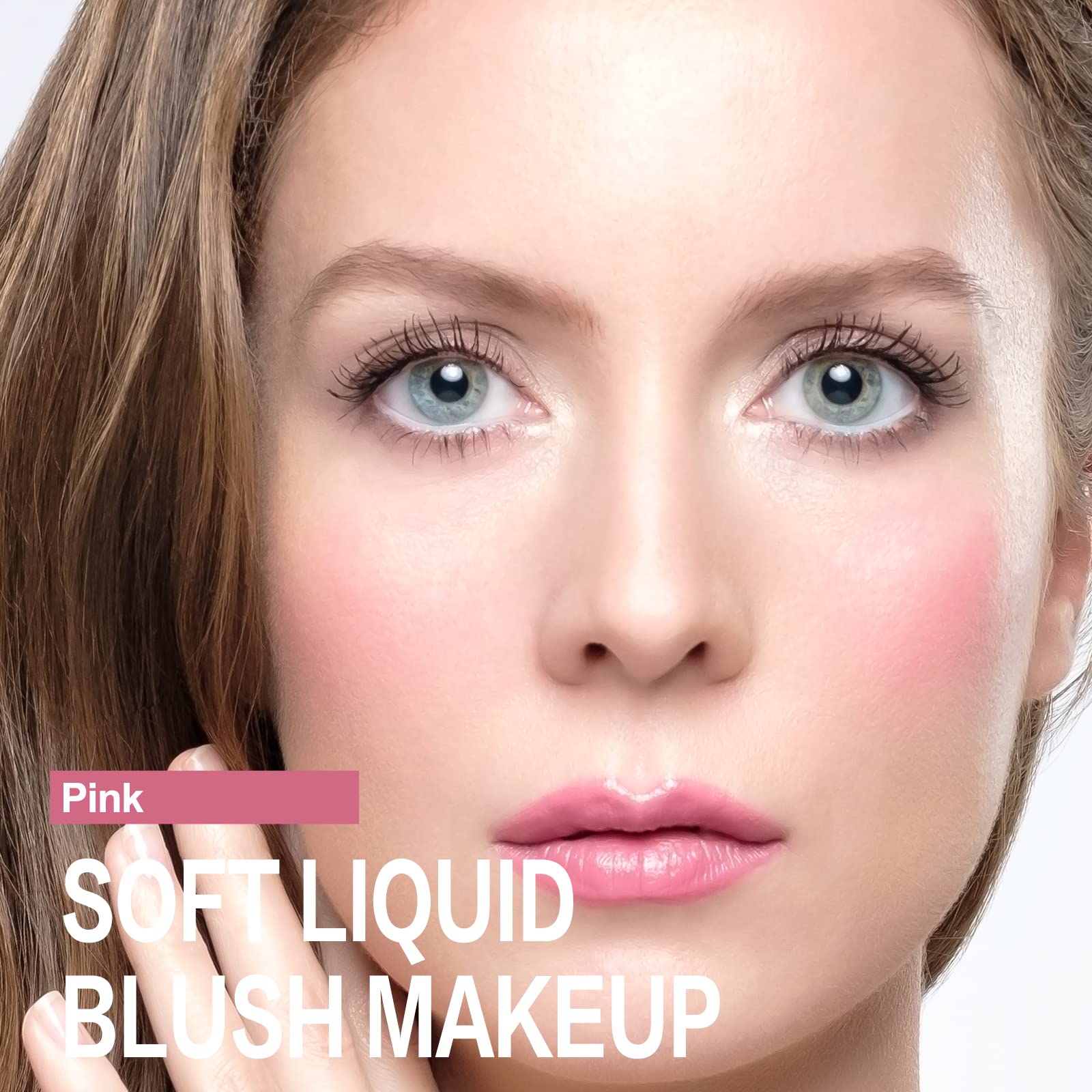 SOYUB Soft Liquid Blush Makeup for Long-Lasting, Smudge Proof, Waterproof, Natural Skin Tint, Moisturizing Face Blush Stick for Cheek, Pink