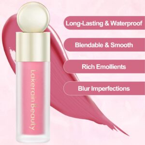 SOYUB Soft Liquid Blush Makeup for Long-Lasting, Smudge Proof, Waterproof, Natural Skin Tint, Moisturizing Face Blush Stick for Cheek, Pink