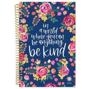 bloom daily planners 2024 (8.5" x 11") calendar year day planner (january 2024 - december 2024) - weekly/monthly dated agenda organizer with tabs - be kind