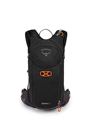 Osprey Siskin 12L Men's Biking Backpack with Hydraulics Reservoir, Black