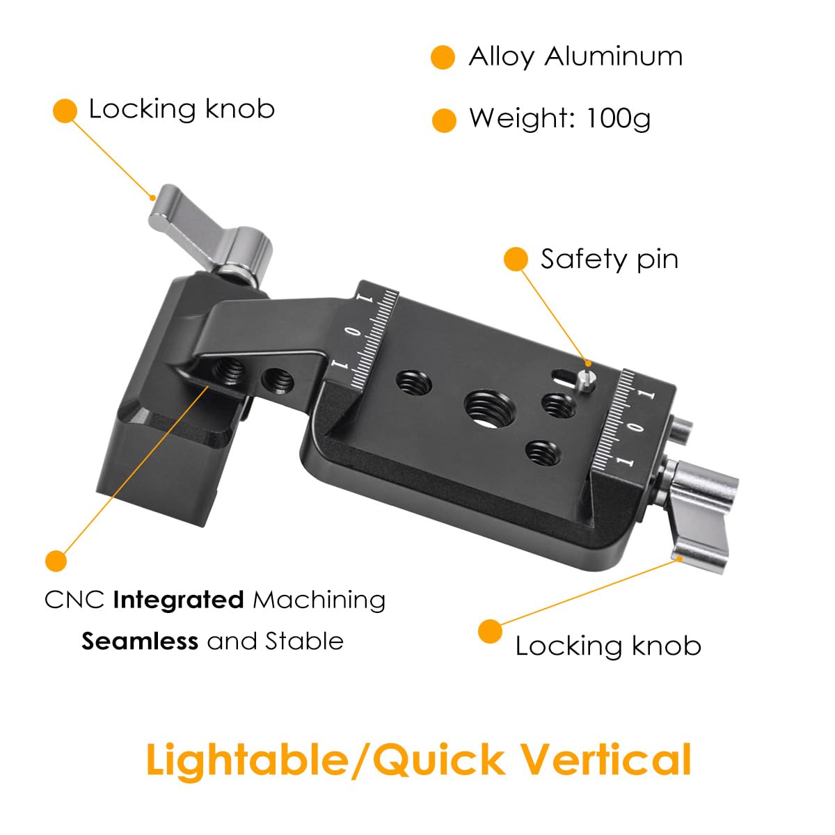 RS3 Vertical Camera Mount,Robust Portrait Mounting Solution Compatible with DJI RS 2/RS 3/RS3 PRO for IG YouTube Shorts Tiktok Video Extended Vertical Shooting