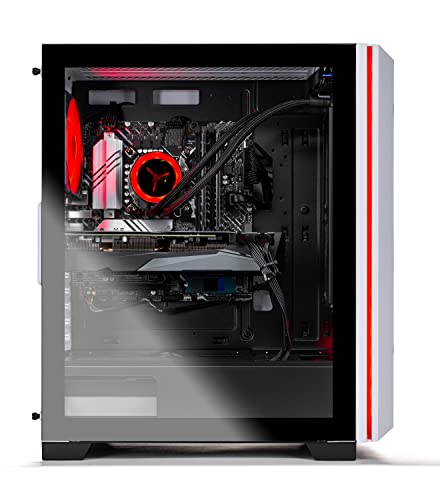 Skytech Gaming Chronos Gaming PC Desktop – AMD Ryzen 7 5800X 3.8 GHz, NVIDIA RTX 4070 Ti, 1TB NVME SSD, 16GB DDR4 RAM 3200, 750W Gold PSU, 360mm AIO, 11AC Wi-Fi, Windows 11 Home 64-bit,White