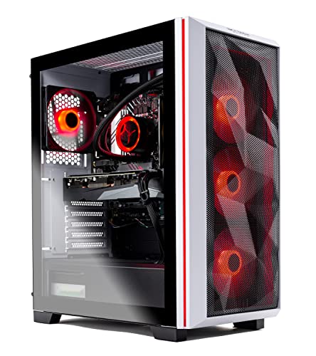 Skytech Gaming Chronos Gaming PC Desktop – AMD Ryzen 7 5800X 3.8 GHz, NVIDIA RTX 4070 Ti, 1TB NVME SSD, 16GB DDR4 RAM 3200, 750W Gold PSU, 360mm AIO, 11AC Wi-Fi, Windows 11 Home 64-bit,White