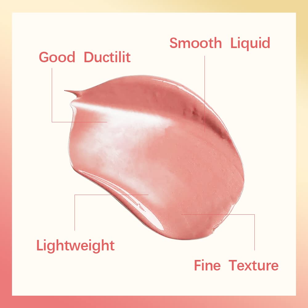 Liquid Blush, Matte and Dewy Finishes Cream Blush Stick for Cheek, Lightweight, Long-Wearing, Smudge Proof, Natural-Looking, Easy to Blend Blusher Makeup (#01)