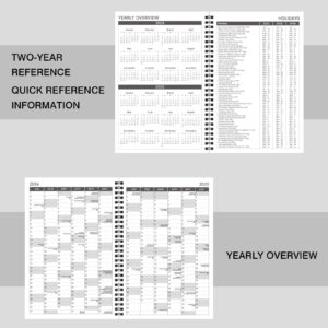 2024-2025 Weekly Appointment Book & Planner - Jul 2024 - Jun 2025, 2024-2025 Daily Hourly Planner, Academic Planner, 6.3" x 8.5", Half Hour (30 Mins) Interval, Tabs, Strong Binding, Thick Paper