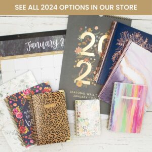 bloom daily planners 2024 Hardcover Calendar Year Goal & Vision Planner (January 2024 - December 2024) - Monthly/Weekly Column View Agenda Organizer - 7.5" x 9" - Dreams In Bloom