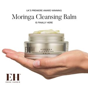 Emma Hardie Cleansing Balm, Moringa Oil Makeup Remover Balm with Microfiber Face Cloth, With Vitamin E and Grapeseed Oil, Cleansing Balm Makeup Remover and Makeup Remover Cloth (50 ml)