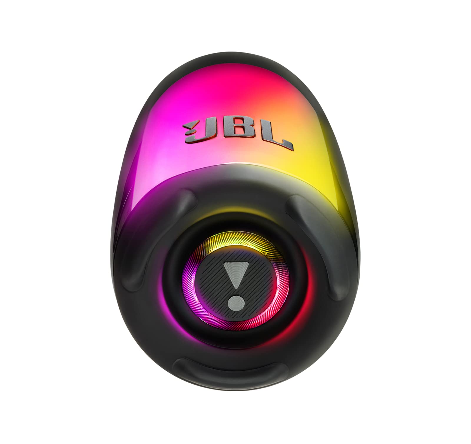 JBL Pulse 5 Black Bluetooth Light Show Speaker Bundle with Premium divvi! Hardshell Case