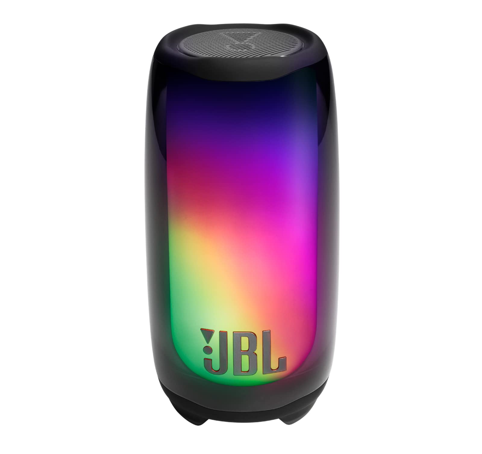 JBL Pulse 5 Black Bluetooth Light Show Speaker Bundle with Premium divvi! Hardshell Case