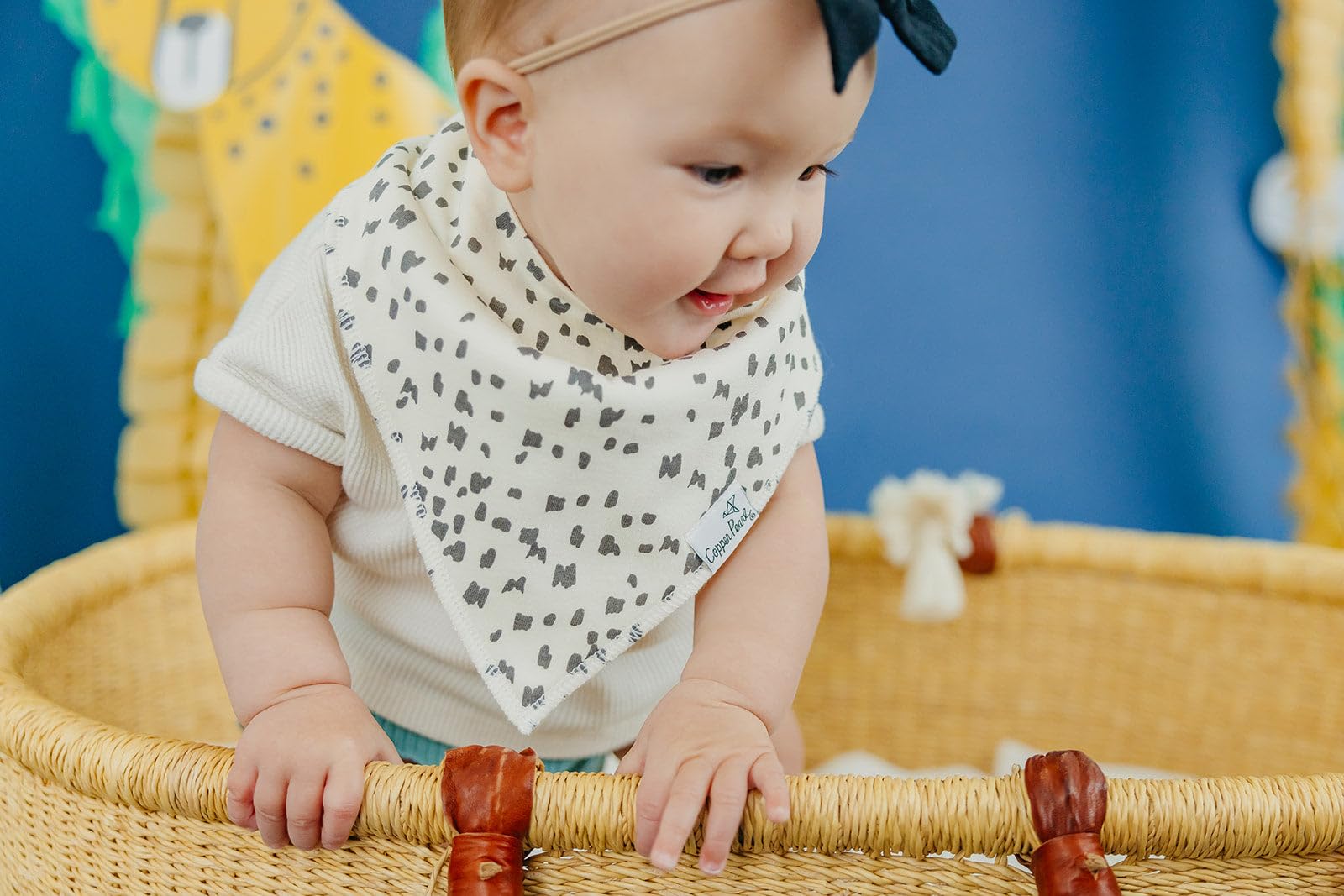 Copper Pearl Baby Bandana Bibs - 4 Pack Soft Cotton Baby Bibs for Drooling and Teething, Absorbent Drool Bibs for Baby Girl and Boy, Adjustable to Fit Newborns to Toddlers, Tons of Styles (Bengal)