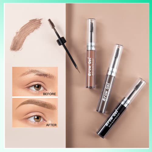 ONarisae Eyebrow Gel Waterproof Eye Brow Gel Thrive Eyebrow Gel Makeup Liquid Brows Styling (Dark Brown)