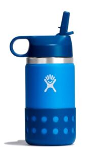 hydro flask 12 oz kids wide mouth straw cap and boot lake