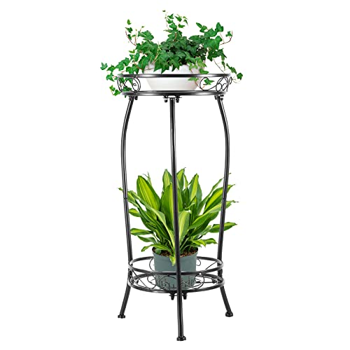 Kavlium Plant Stand Indoor Outdoor 2 Tier 27.1 inch Multiple Plant Rack