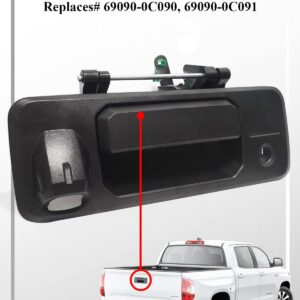 SYOAUTO Tailgate Handle for 2014-2019 Toyota Tundra and 2016-2020 Toyota Tacoma Liftgate Latch Handle with Rear Camera Hole Replaces# 69090-0C090, 69090-0C091