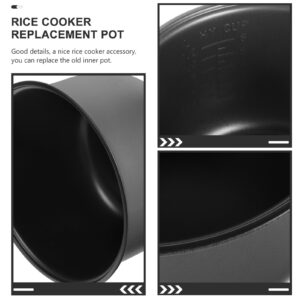 Rice Cooker Inner Pot 2L Rice Cooker Replace Liner Aluminum Alloy Rice Cooking Container Nonstick Cooking Pot Inner for Kitchen