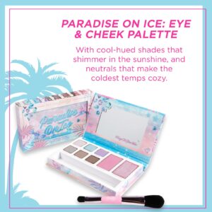 Petite 'N Pretty - Paradise on Ice Eye and Cheek Palette for Kids, Children, Tweens and Teens - Glittering Shades - As Seen on Tik Tok