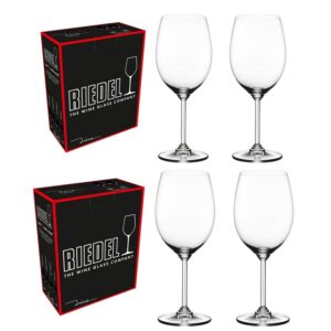 Riedel 4-Piece Wine Carbenet/Merlot Glass Set, 21.5 Oz