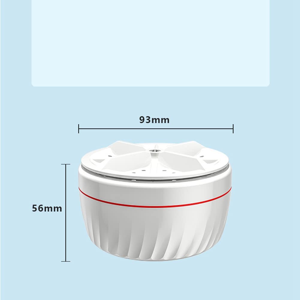 pizarra 1Set Mini Turbo Washer USB Powered Cleaning Machine Washing Machine for Underwear Socks Mini Ultrasonic Turbo Washer