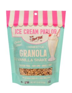 bob's red mill homestyle vanilla shake granola, 11-ounce