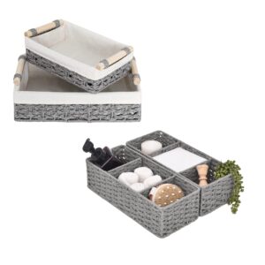 storageworks open home storage wicker baskets